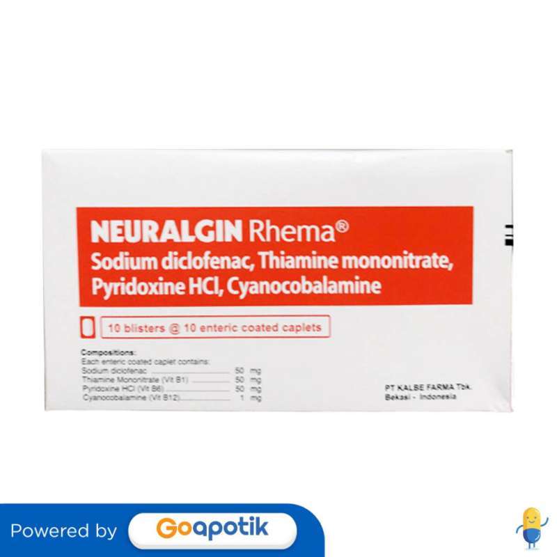 Jual NEURALGIN RHEMA BOX 100 KAPLET di Seller Apotek Setia Farma ...