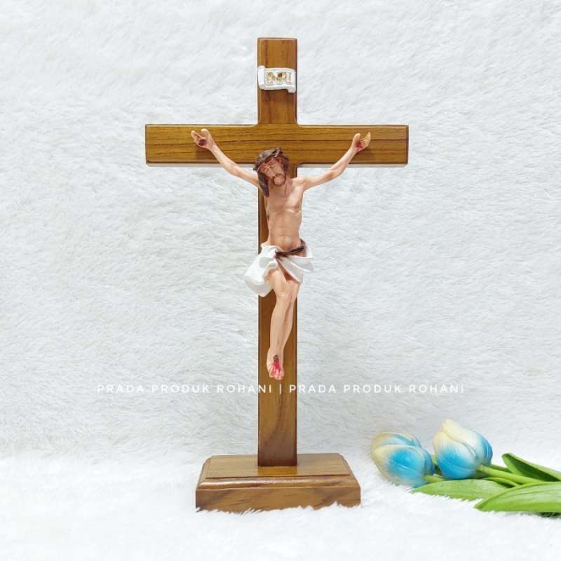 Promo Promo Salib Kayu Ukuran 30Cm/Salib Doa/Salib Katolik - Biru ...