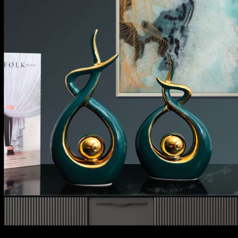 Promo Sale Hiasan Luxury Model Guci Modern Pajangan Keramik Mewah ...