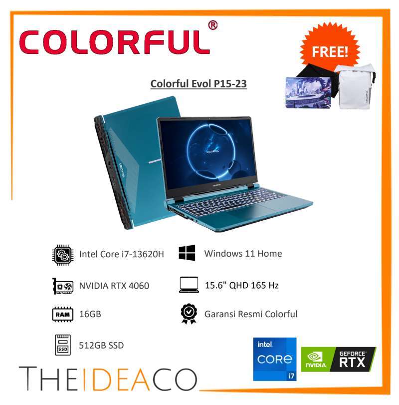 Jual Colorful P15 23-hj76b I7-13620h 16gb 512gb Ssd Rtx 4060 15.6 Qhd W11 Di Seller Theidea.co ...