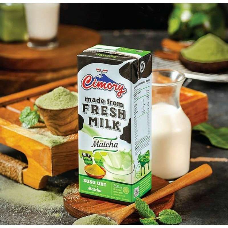 Promo Susu Cimory Fresh Milk Kotak UHT Matcha | Teh Hijau - 250 ml (Kemasan 12 Pcs) Diskon 16% ...