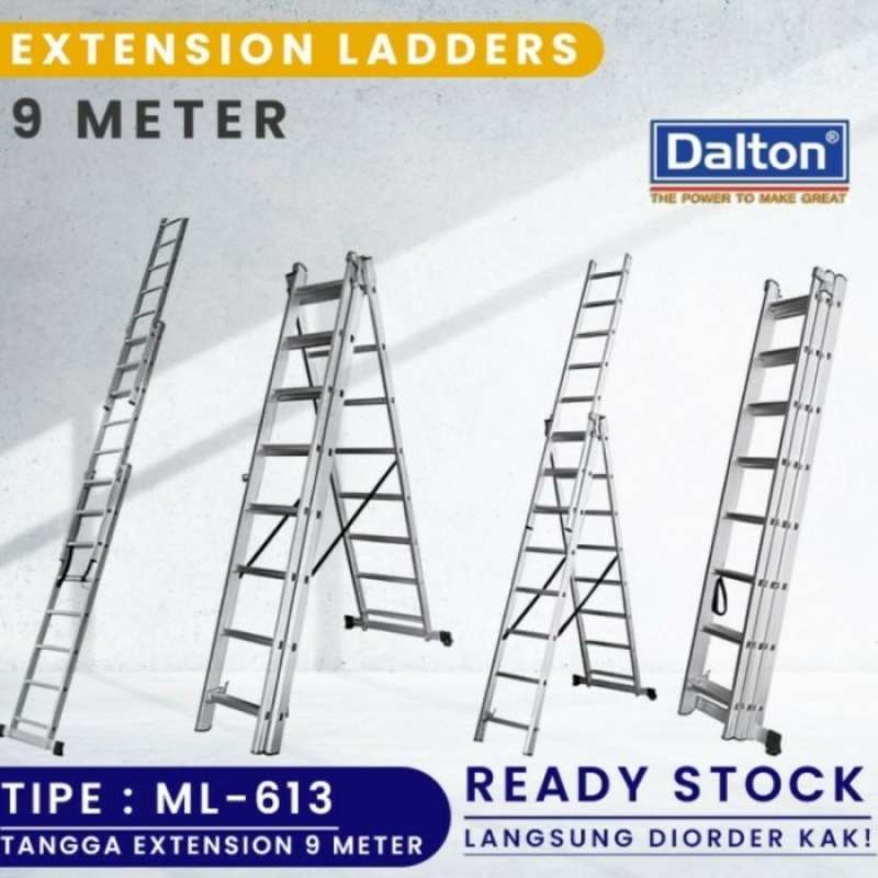 Promo Deskripsi Tangga Alumunium Extension 8 Meter Dalton Ml-612, Lipat ...