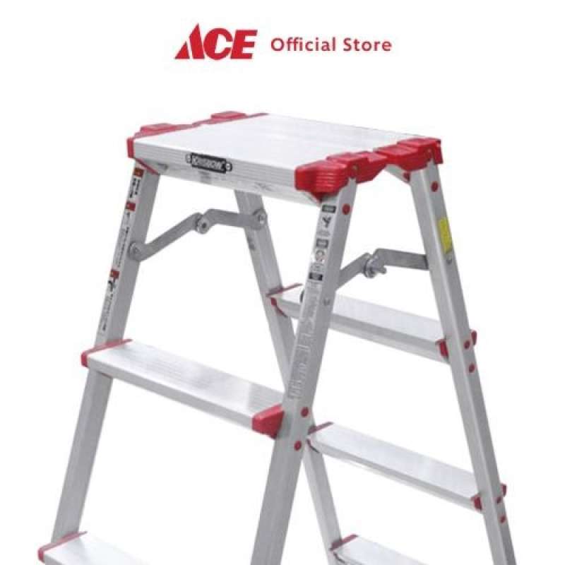 Promo Ace - Krisbow Tangga Aluminium Dengan Pijakan Lebar 4 Step Diskon ...