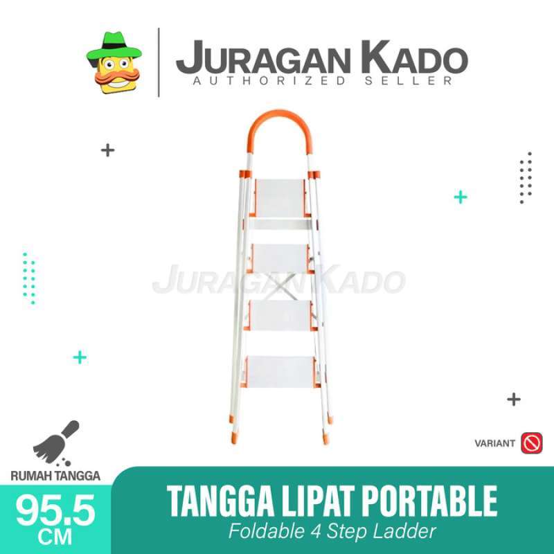Promo Tangga Lipat Portable / Tangga Alumunium /Tangga Besi Kokoh - 4 ...
