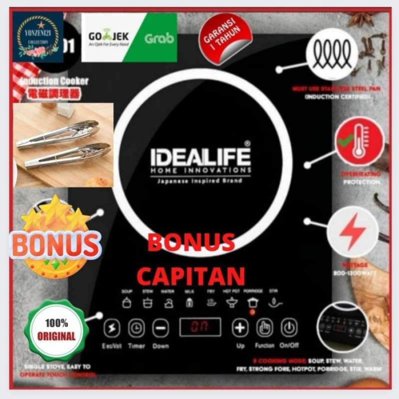 Promo Induction Cooker Il-201, Kompor Induksi Listrik 1 Tungku | Idealife Diskon 23% di Seller ...