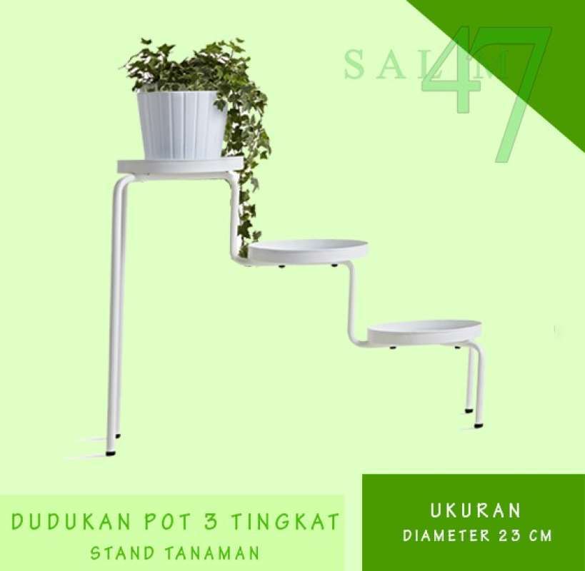 Promo tempat pot DUDUKAN POT tempat tanaman bertingkat POT BUNGA rak ...