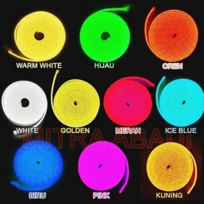 Promo Promo Lampu Led Flex Strip Neon Light Flexible Dc V Ip Meter Hijau Diskon