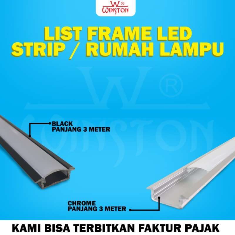 Promo PROMO - LIST FRAME LED STRIP RUMAH LAMPU KAP HOUSING ALUMUNIUM ...