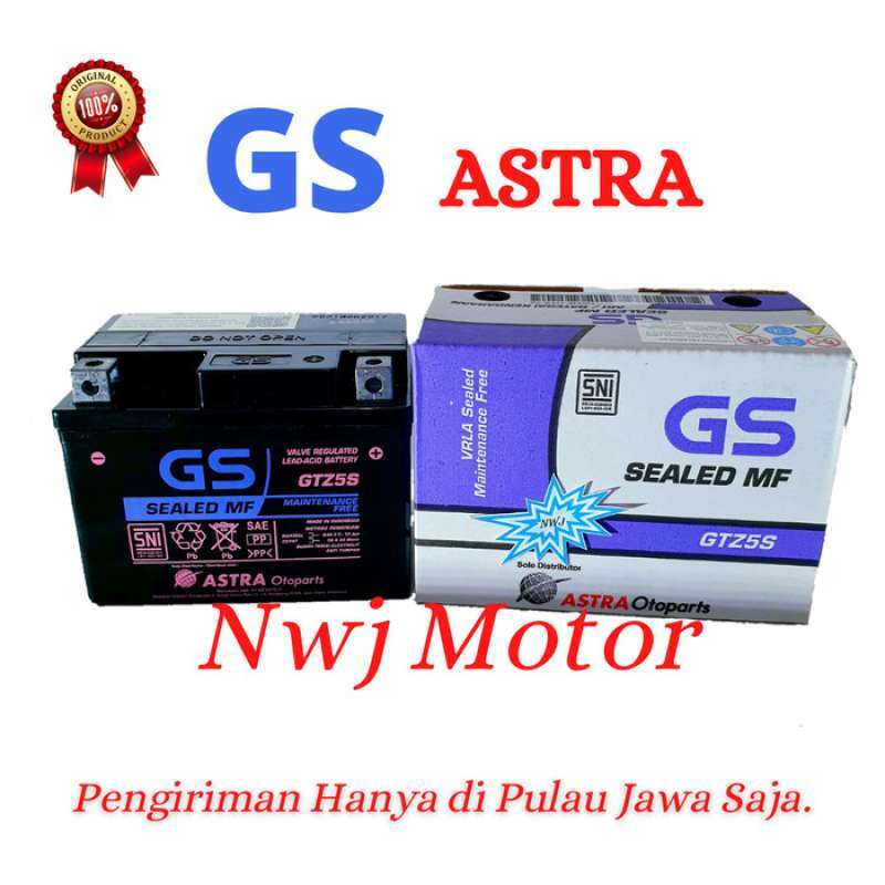 Promo Aki Motor Honda Verza 110 Mega Pro CW CRF 150L GTZ5S GTZ4V GS ASTRA GARANSI Diskon 2% di ...