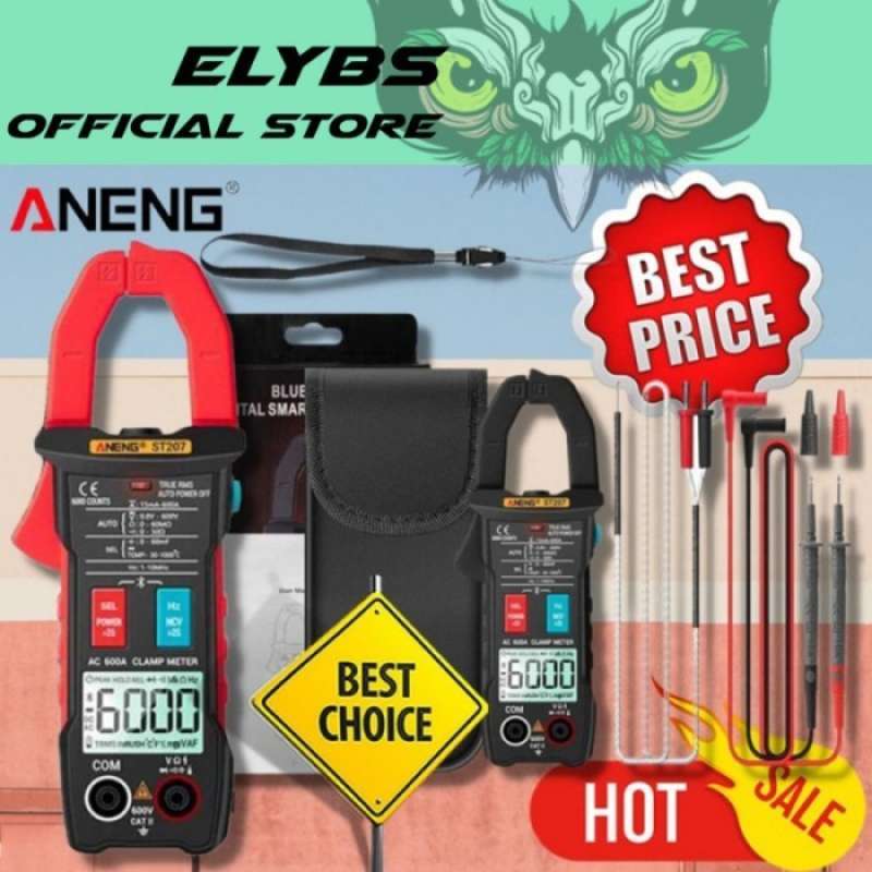 Promo TANG AMPER BLUETOOTH MULTIMETER AC DC VOLTAGE MULTITESTER CLAMP ...