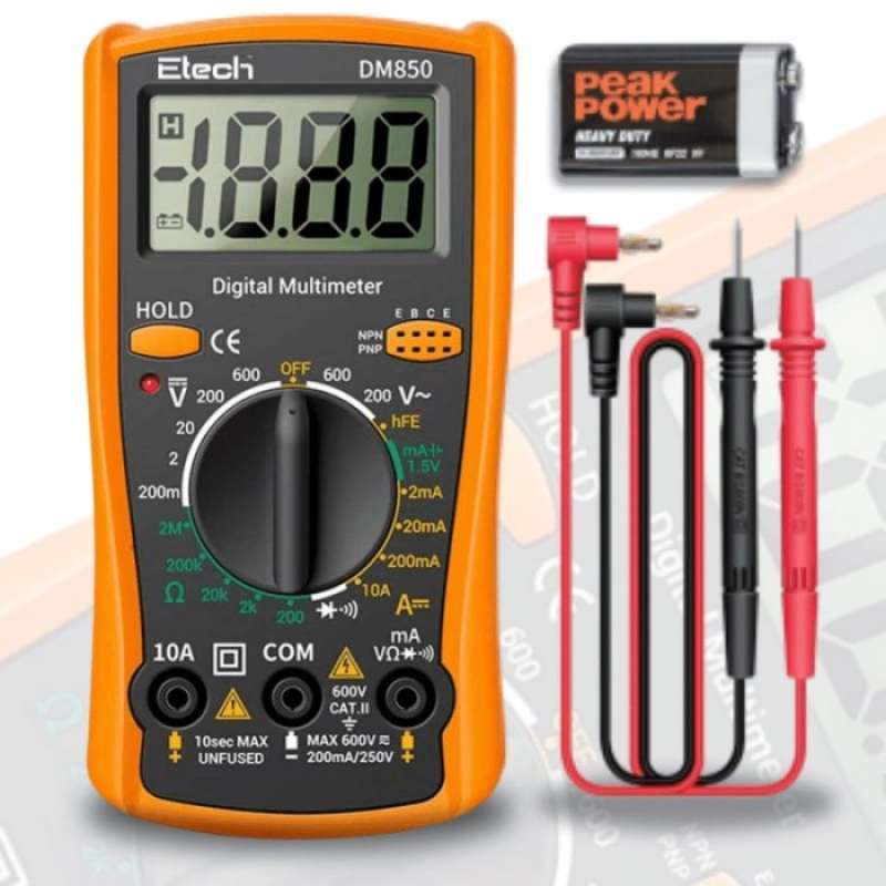 Promo DIGITAL MULTIMETER LCD ALAT UKUR TEGANGAN ARUS AC/DC VOLTAGE ...