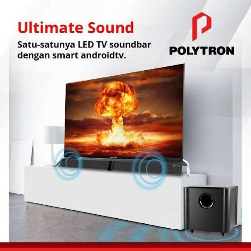 Jual LED TV 43 Inch Polytron Android Smart TV PLD 43BAG9953 + Soundbar ...