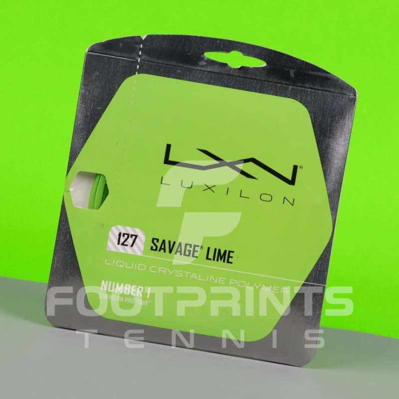 Jual Footprints Indonesia - Luxilon Savage Lime 127 Senar Raket Tenis ...