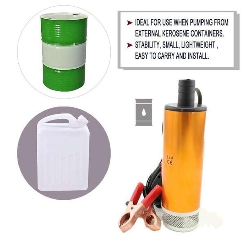 Promo DC 12V Pompa Air Refueling Gun Set Dengan Selang 4 Meter, Pompa ...