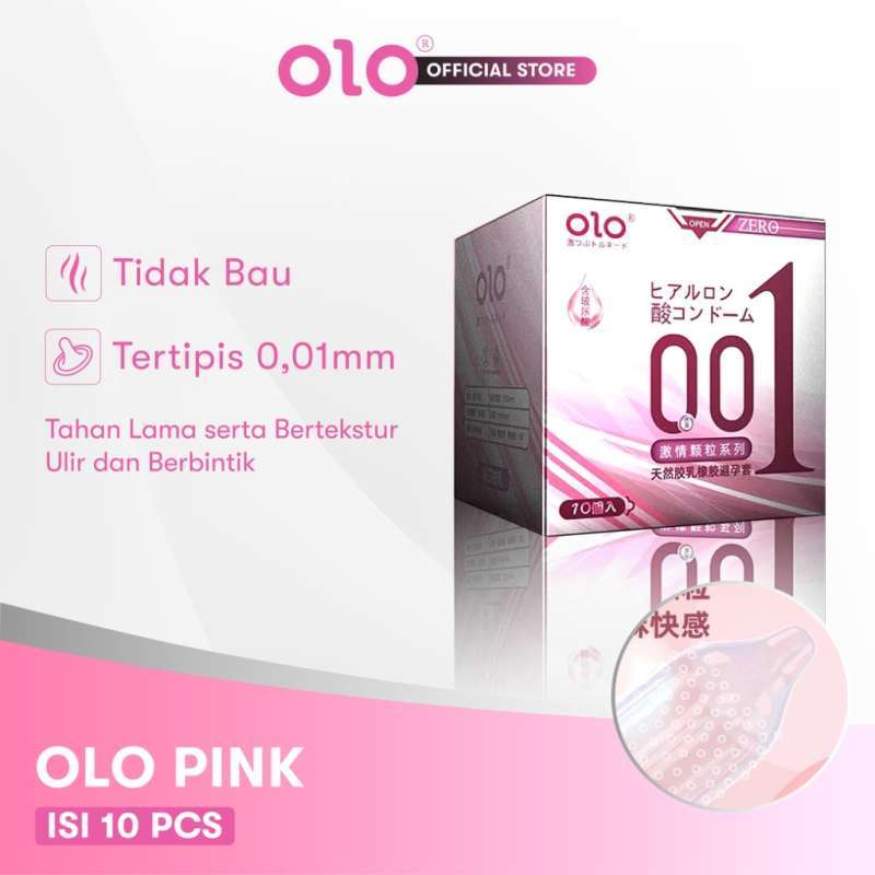 Promo Kondom OLO 001 Pink Zero Double Sensasi Condom Ultra Tipis Premium Isi 10 Pcs Diskon 22% ...