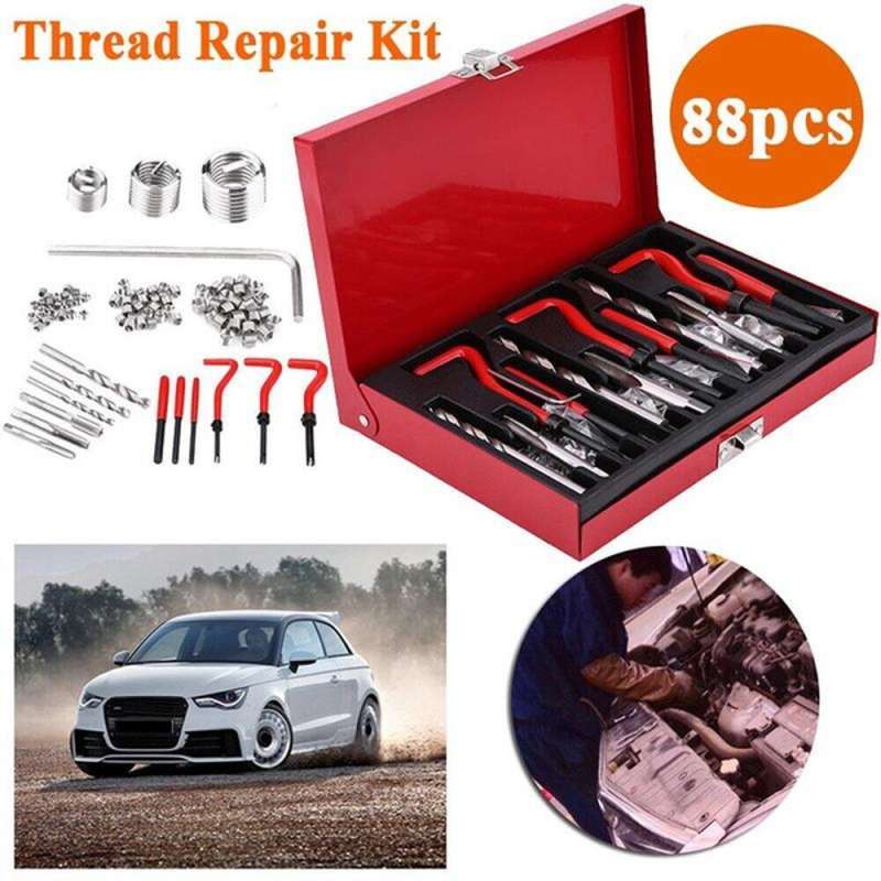 Promo 88 Pcs/set Tahan Lama Alat Perbaikan Benang Helicoil Jenis Benang ...