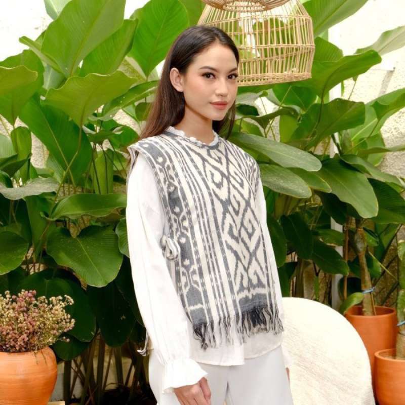 Jual Baju Batik Blouse Outer Tenun Songket Vest Tora Tenun Songket ...