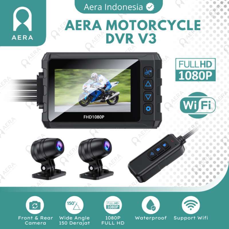 Promo Dvr Motor | Dvr V3 Motorcycle Recorder With Wifi Gps 1080p | Dvr ...