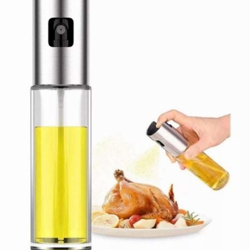 Jual Botol Minyak Semprot Botol Kaca Spray Pump Bumbu Olive Oil 100 ml ...