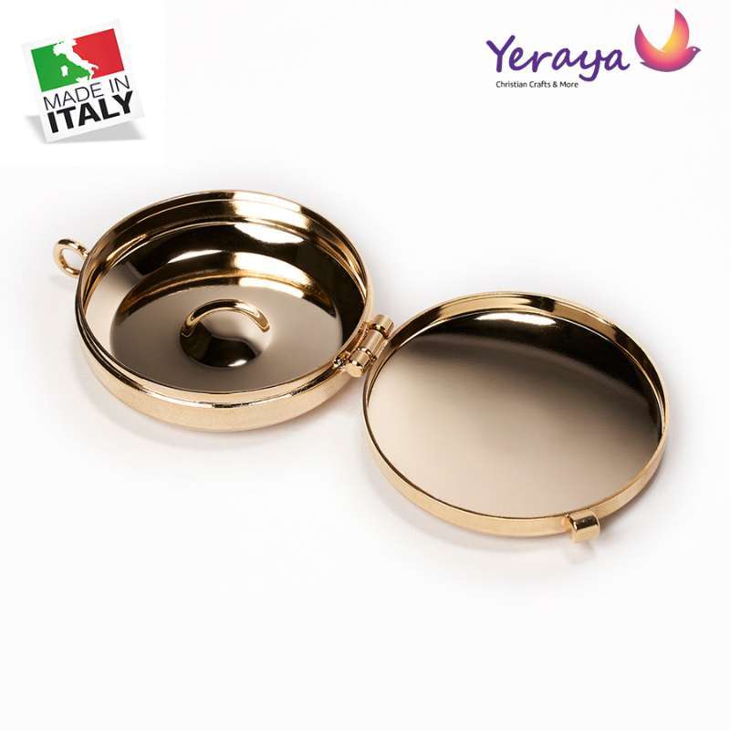 Jual Piksis Santo Benediktus Lapisan Emas Made in Italy Piksis Hosti ...