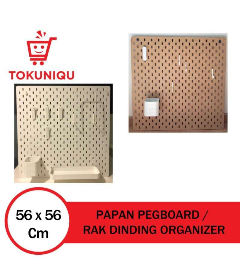Promo SALE PAPAN DINDING BERLUBANG PEGBOARD WALL SHELF ORGANIZER ...