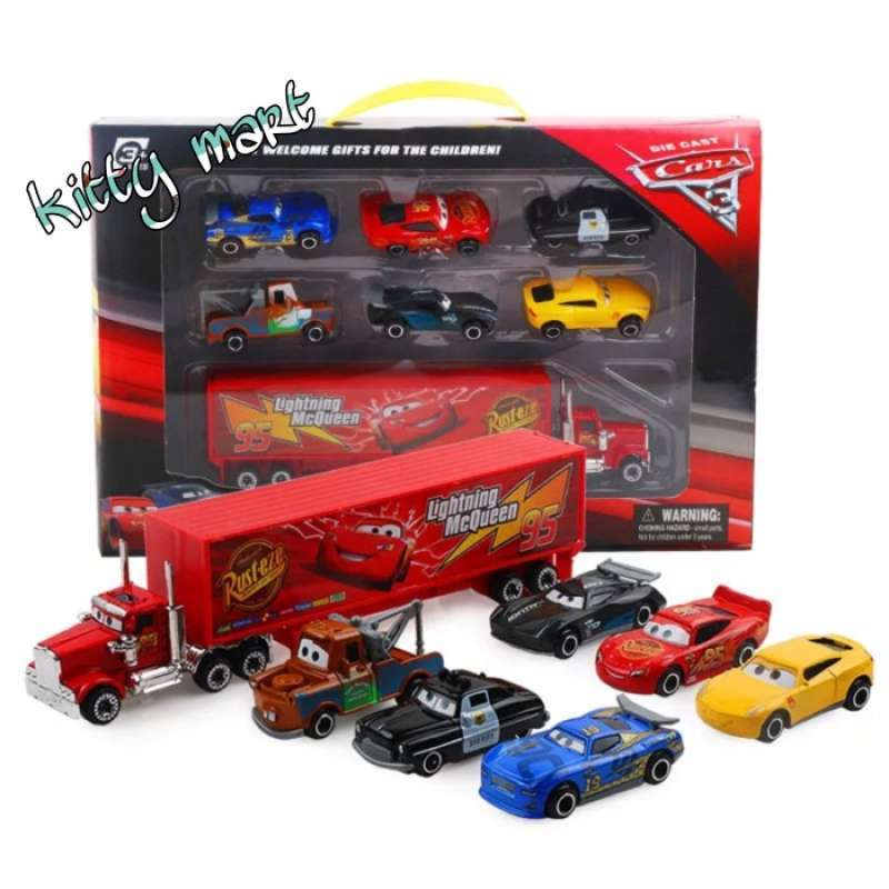 Promo MAINAN ANAK MOBIL MOBILAN CARS LIGHTNING MCQUEEN STORAGE TRUCK ...