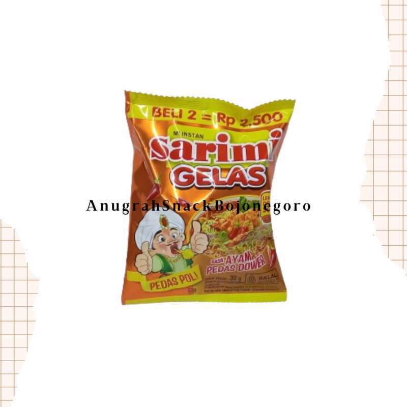 Jual Mi Instan Sarimi Gelas 30gr X 10 - Ayam Pedas Dower Di Seller ...
