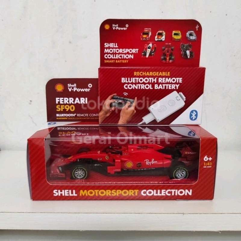 Promo DIECAST RC FERRARI SF90 1:41 SMART BATTERY SHELL MOTORSPORT ...