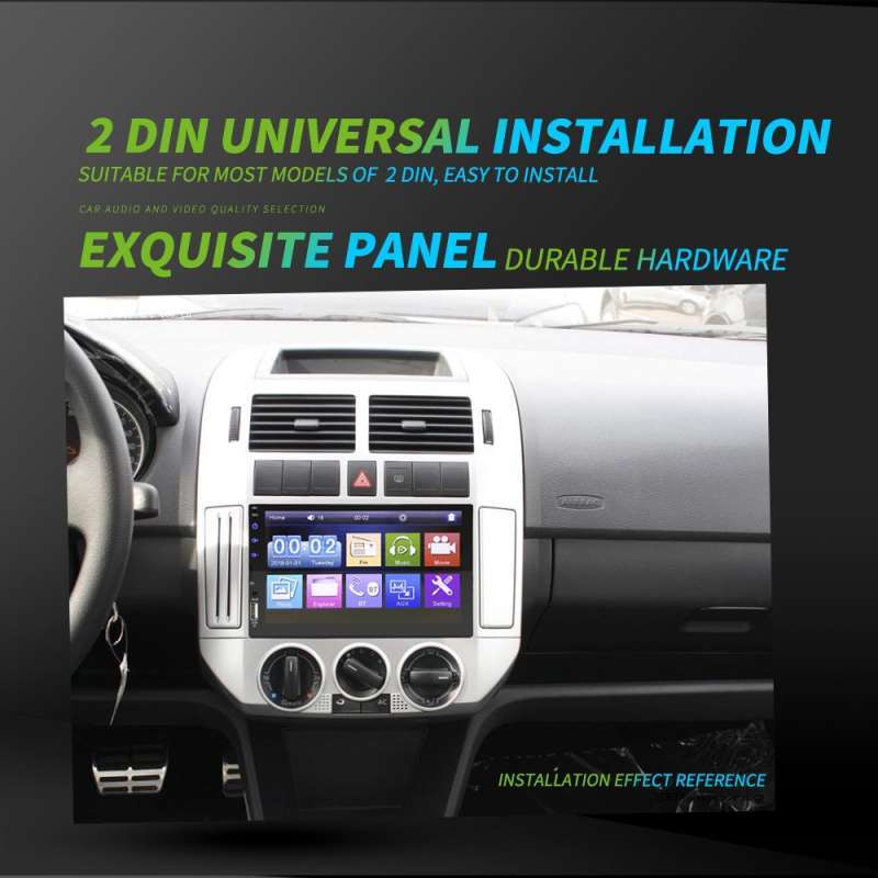 Promo DENNOS 7701 Head Unit Double Din Body Panjang MP5 7 inch Mirr ...