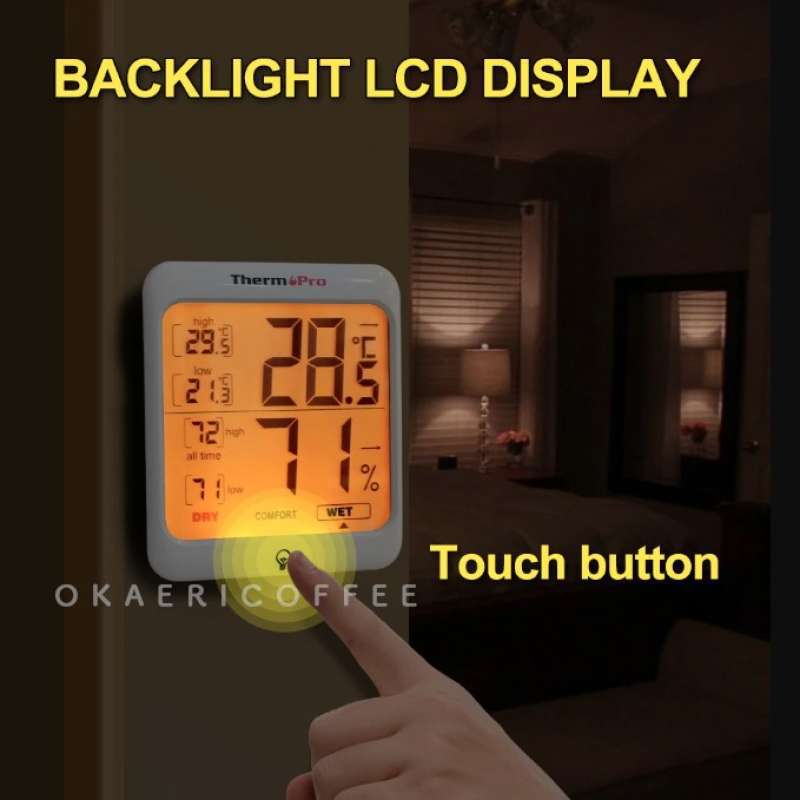 Promo New Indoor Thermometer Hygrometer Thermopro Termometer Suhu Ruang Tp53 Diskon 23 Di