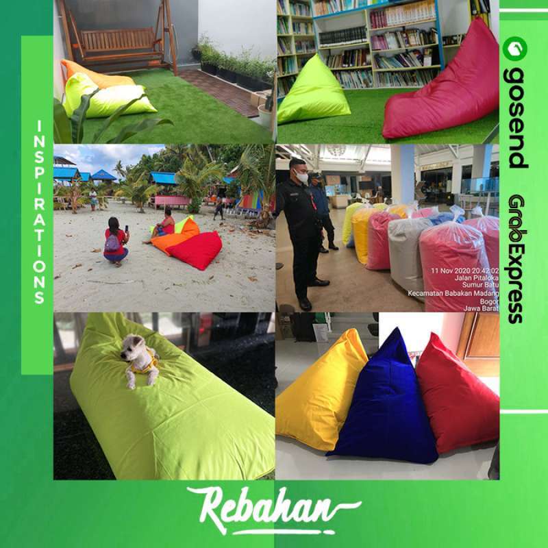 Promo New Custom Order Rebahan Bean Bag L Taslan By Posman To Papua ...