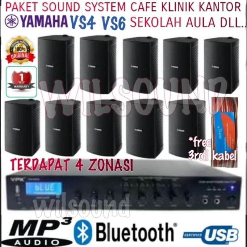 Promo PAKET SOUND SYSTEM CAFE RESTORAN KLINIK KANTOR AULA YAMAHA VS6/4 ...