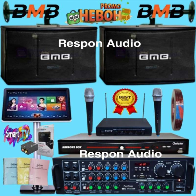 Promo PAKET SOUND SYSTEM KARAOKE SET SPEAKER BMB SUPER 69 - XIONSTORE ...