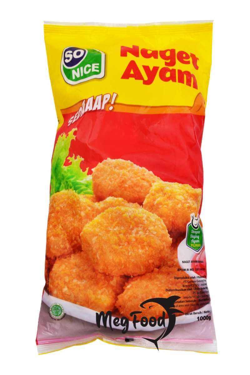Jual So Nice Chicken Nugget Sedap | Naget Ayam Stick 1 Kg di Seller Meg ...