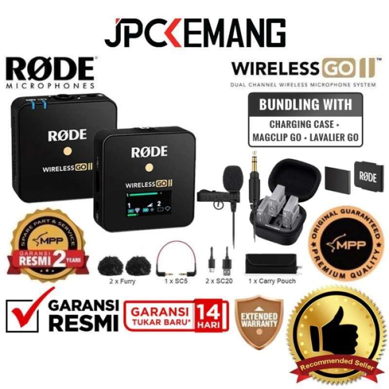 Promo RODE WIRELESS GO II SINGLE WIRELESS MICROPHONE WIRELESS GO 2 ...