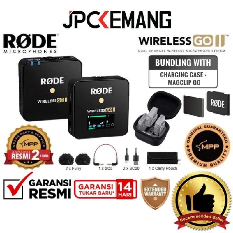 Promo RODE WIRELESS GO II SINGLE WIRELESS MICROPHONE WIRELESS GO 2 ...