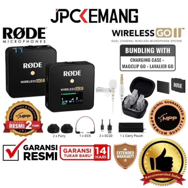 Promo RODE WIRELESS GO II SINGLE WIRELESS MICROPHONE WIRELESS GO 2 ...