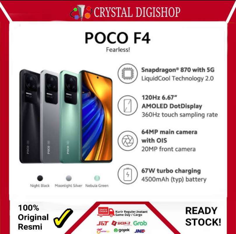 Jual Xiaomi POCO F4 8GB 256GB Smartphone di Seller Crystal Digishop ...