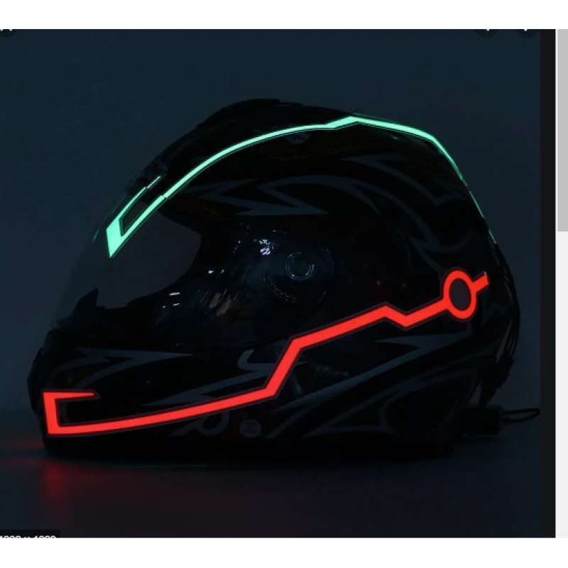 Promo Lampu LED Untu Helm Motor Night Strip Helmet Diskon 9% di Seller ...