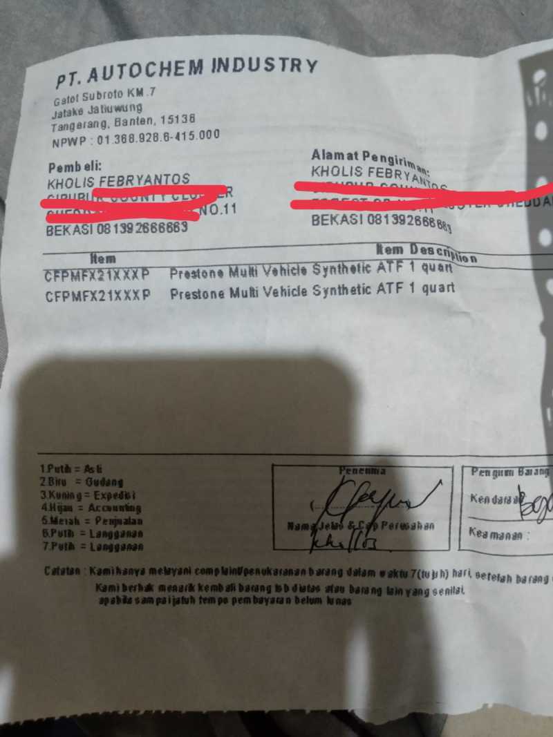 Jual PRESTONE Oli Transmisi Matic Matik ATF MV Multi Vehicle Synthetic 946ml di Seller KDS oil ...