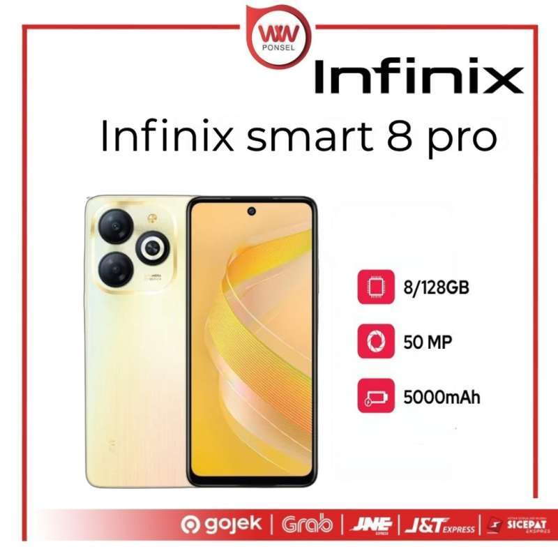 Jual Hp Infinix Smart 8 Pro Ram 8GB Internal 128GB Garansi Resmi - Shiny Gold di Seller wwponsel ...