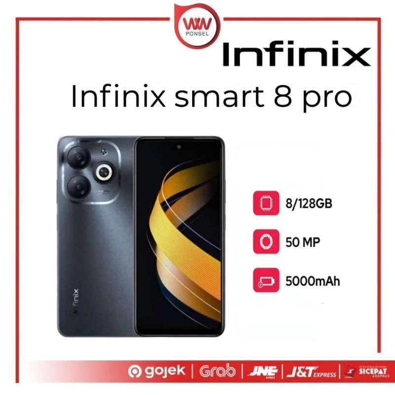 Jual Hp Infinix Smart 8 Pro Ram 8GB Internal 128GB Garansi Resmi - Timber Black di Seller ...