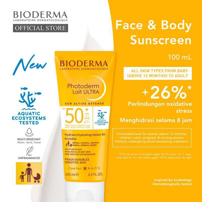 Jual Bioderma Photoderm Lait Ultra SPF 50+ 100 ml - Face & Body ...