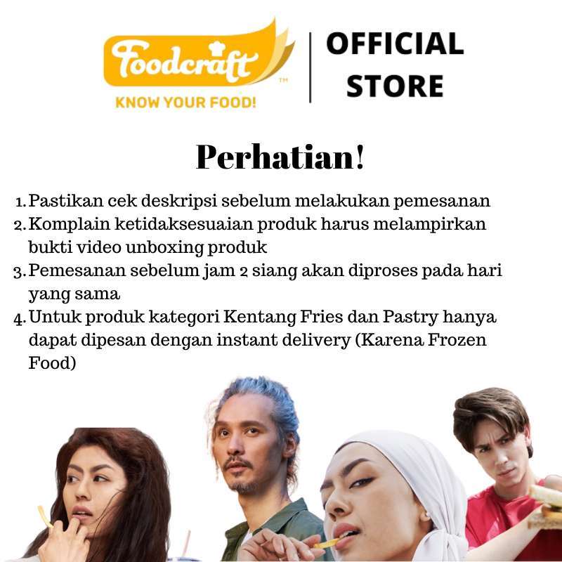 Promo (Bundle) Foodcraft French Fries Series X Pastry Local Puffs Kentang Goreng Aneka Bentuk ...