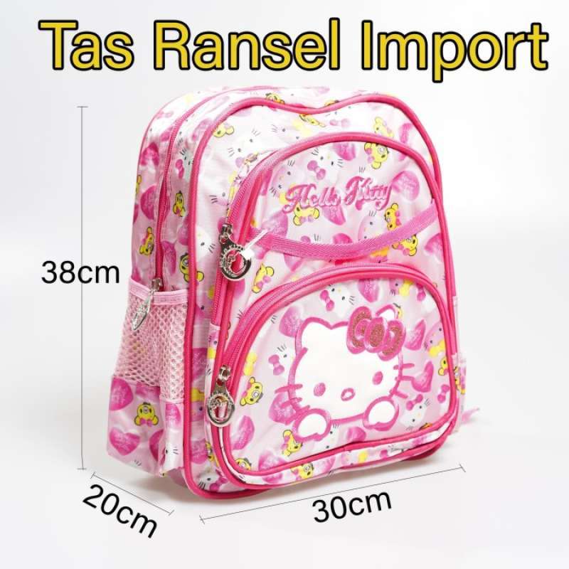 Jual Tas Ransel Anak Sekolah PAUD TK IMPORT HELLO KITTY - Merah Muda di Seller Retail Indo ...