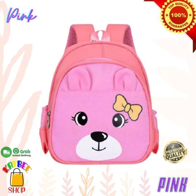 Jual Tas Ransel Backpack Sekolah Anak TK SD PAUD Kartun Beruang Teddy Bear - Pink di Seller ...