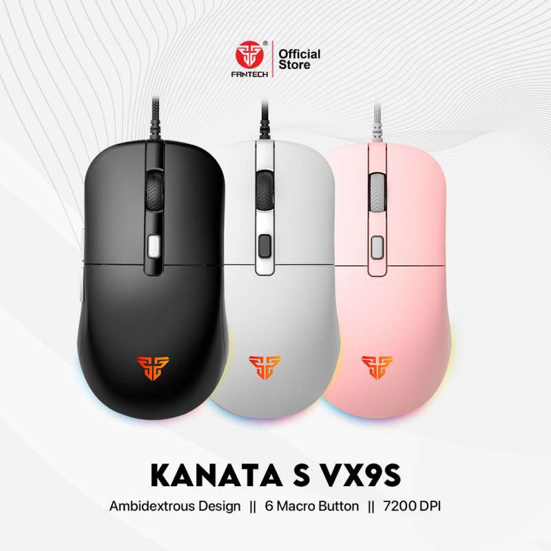 Jual Fantech KANATA Mouse Gaming Wireless RGB Macro VX9 VX9S - KANATA S ...