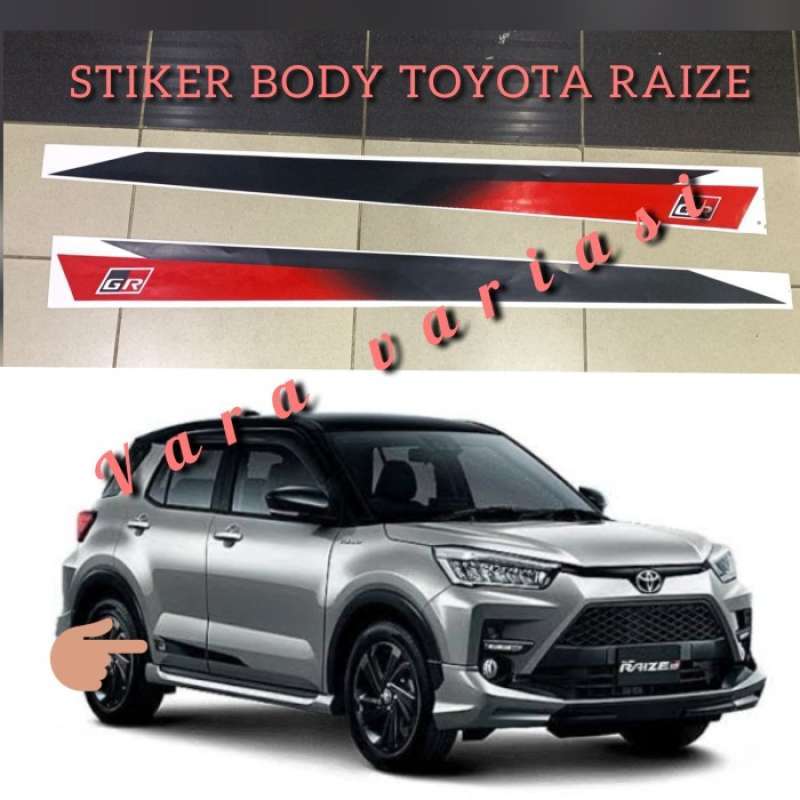 Promo Stiker Body Samping Mobil Toyota Raize Motif Warna Diskon 9% Di ...