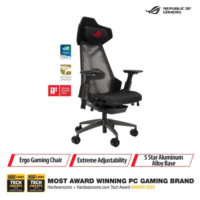 Jual ASUS ROG Destrier Ergo Gaming Chair with futuristic cyborg ...