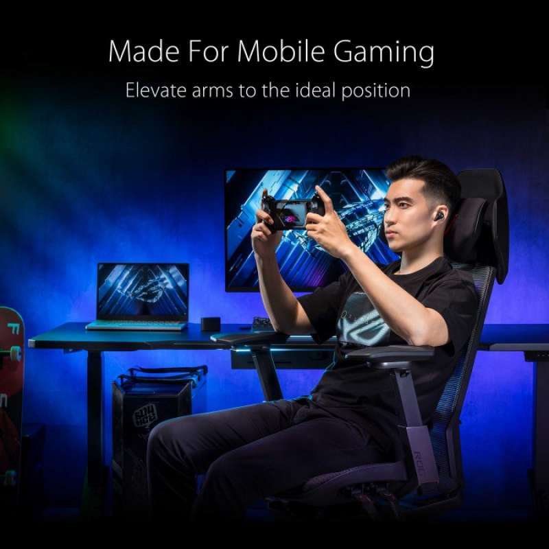 Jual ASUS ROG Destrier Ergo Gaming Chair with futuristic cyborg ...